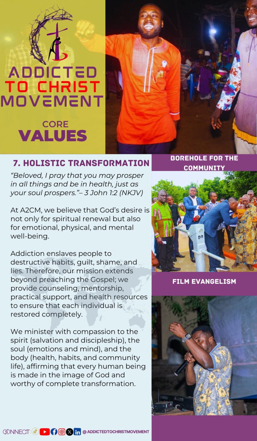 Core Values - Addicted To Christ Movement